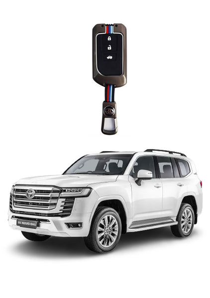 Toyota Land Cruiser Model 2018-2022 Key Cover with Metal Shell – Trims