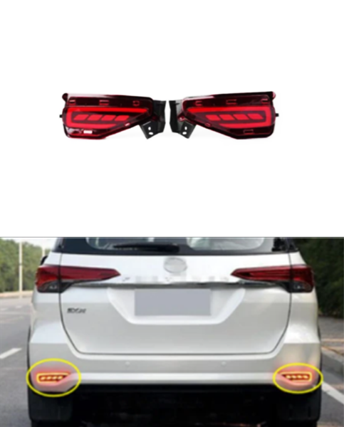 Toyota Fortuner Model 2016-2021 Rear Bumper Reflector LED Light – Trims