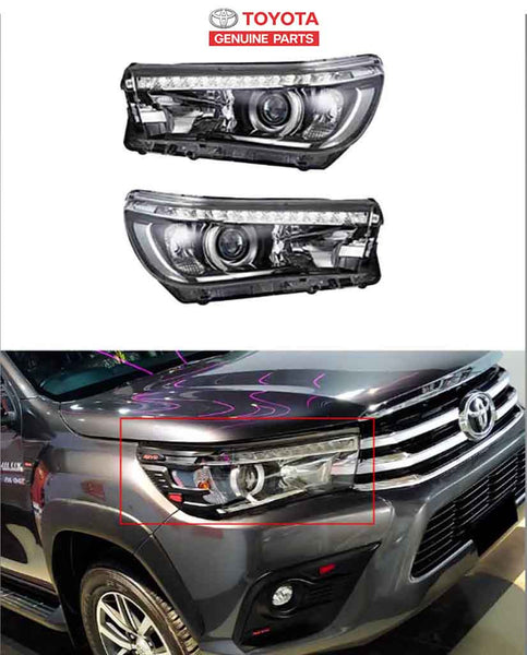 Hilux Revo V Model 2016-2021 Toyota Genuine Projection HeadLights Set ...