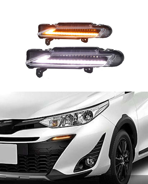 Yaris Nike Front Bumper DRL | Sequential LED Lights – Trims