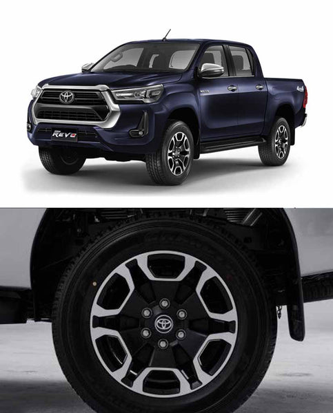 Toyota| Revo Rocco Model 2016-2022 Matt Black 18'inches Alloy Rims – Trims